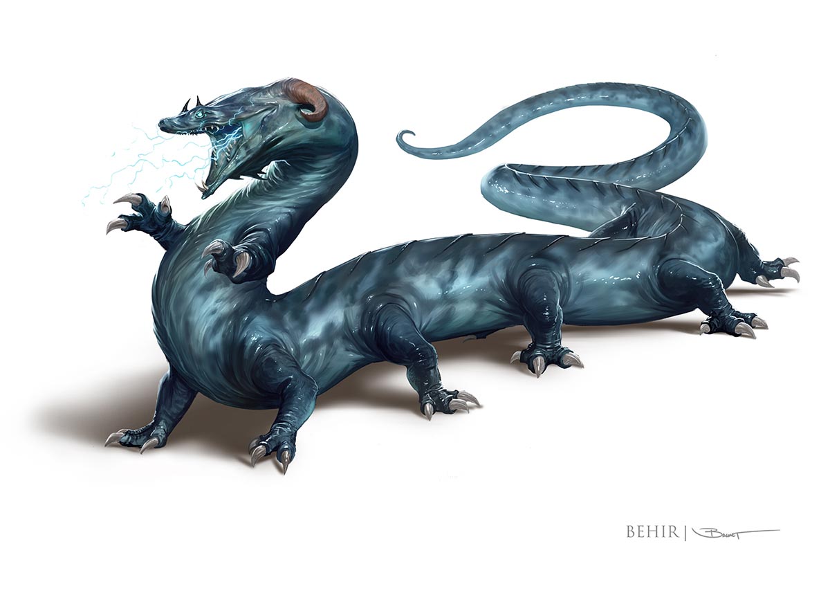 Бехир [Behir] / Бестиарий D&D 5 / Monster manual